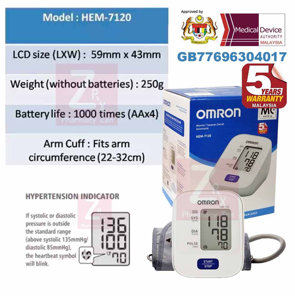 Zen Pharmacy | Omron Blood Pressure Monitor HEM7120