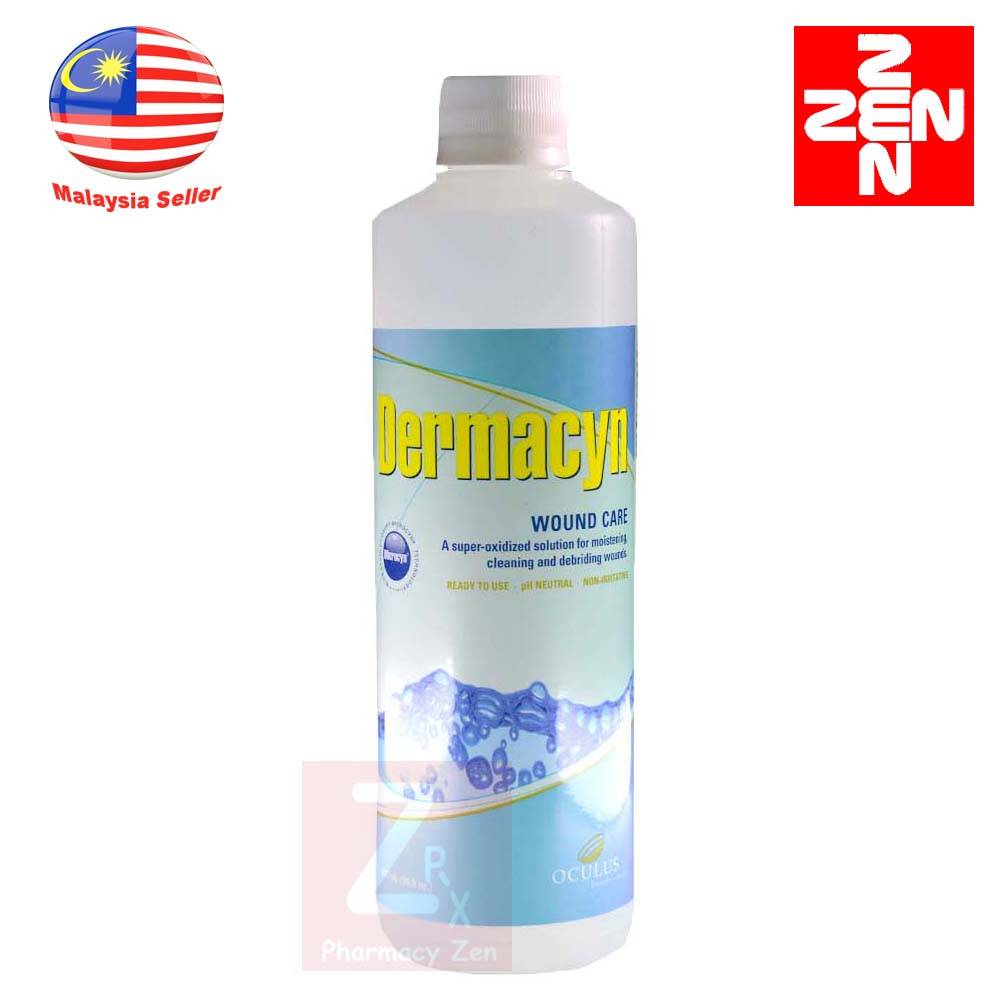 Zen Pharmacy | Dermacyn Wound Care solution 500ml+Gauze Swabs 5cm x 5cm ...