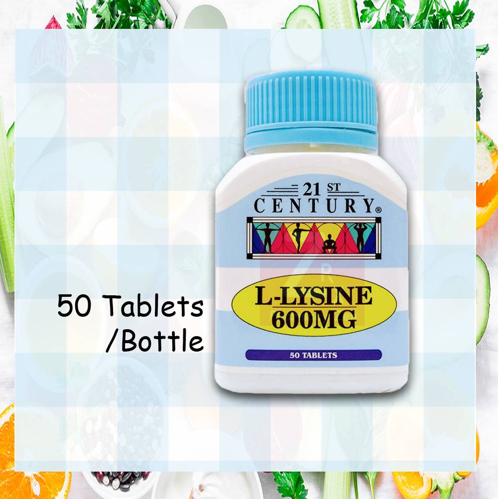 Zen Pharmacy | 21st Century L-Lysine 600mg (50s)