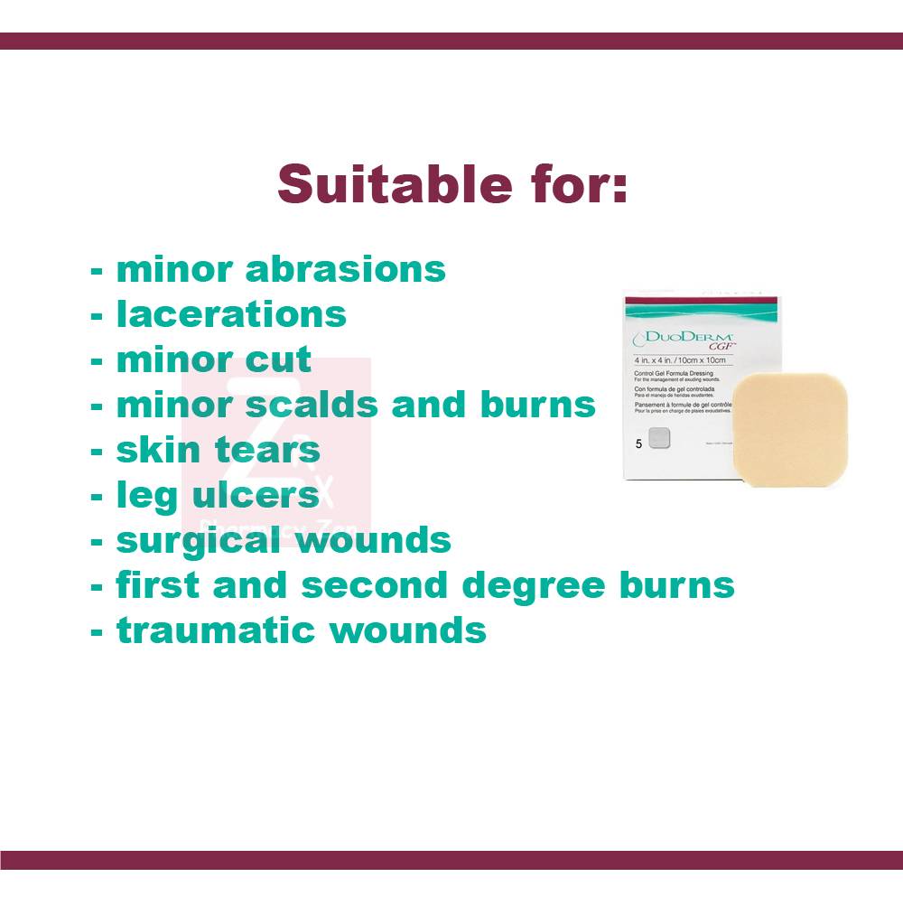 Zen Pharmacy | Duoderm CGF 10cm x 10cm (1 Piece)