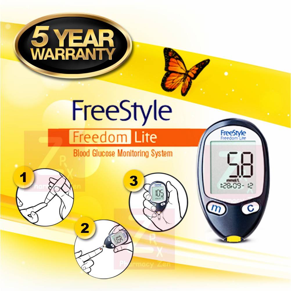 Zen Pharmacy | FreeStyle Freedom Lite Glucometer Blood Glucose Monitor ...
