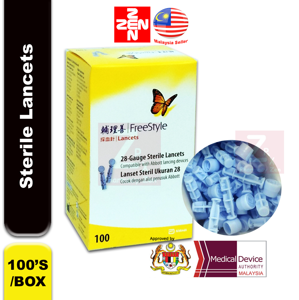 FreeStyle 28-Gauge Sterile Lancets 100's