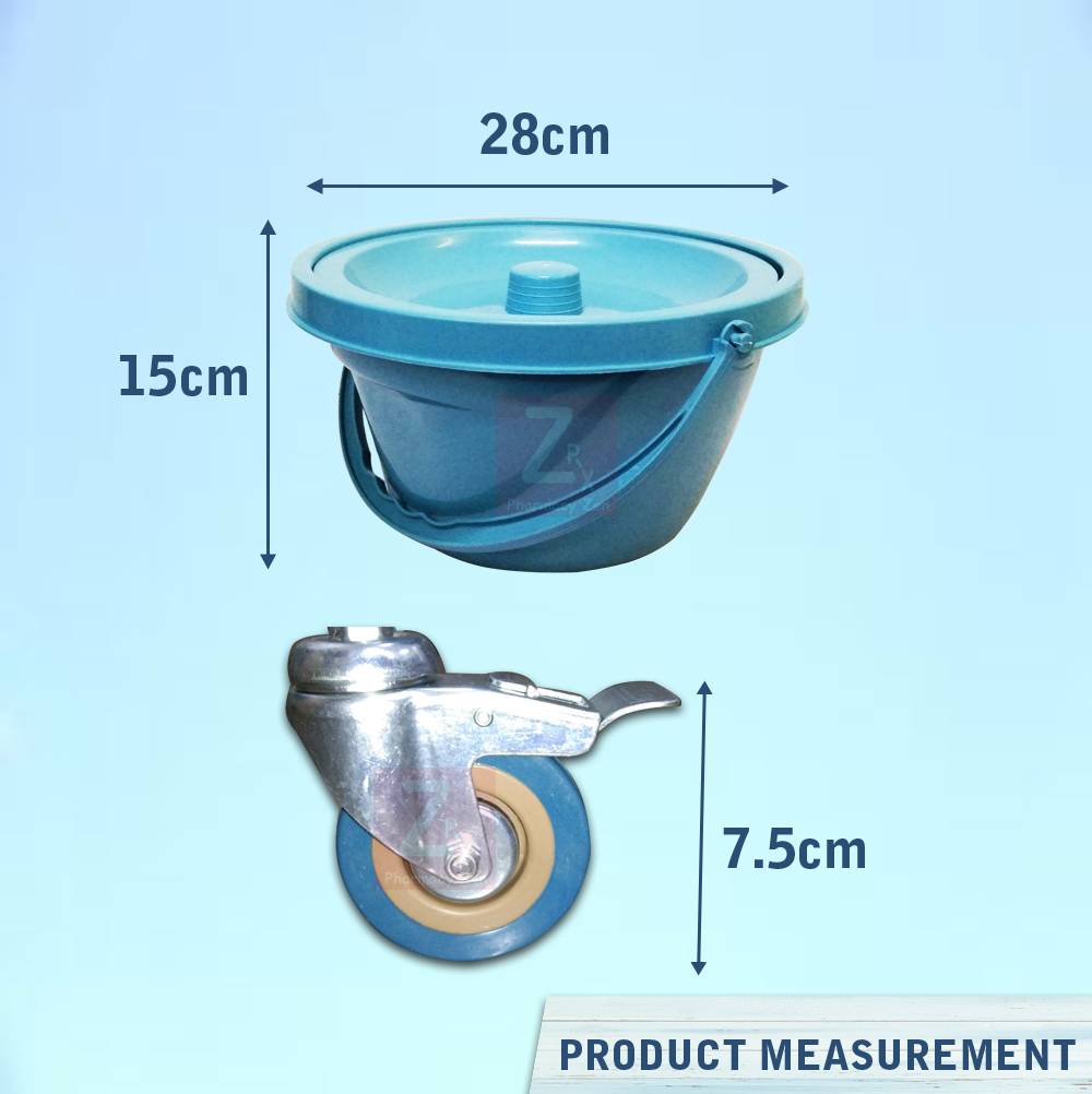 Zen Pharmacy | Commode Chair Foldable Adjustable Height FOC Bucket(WITH ...