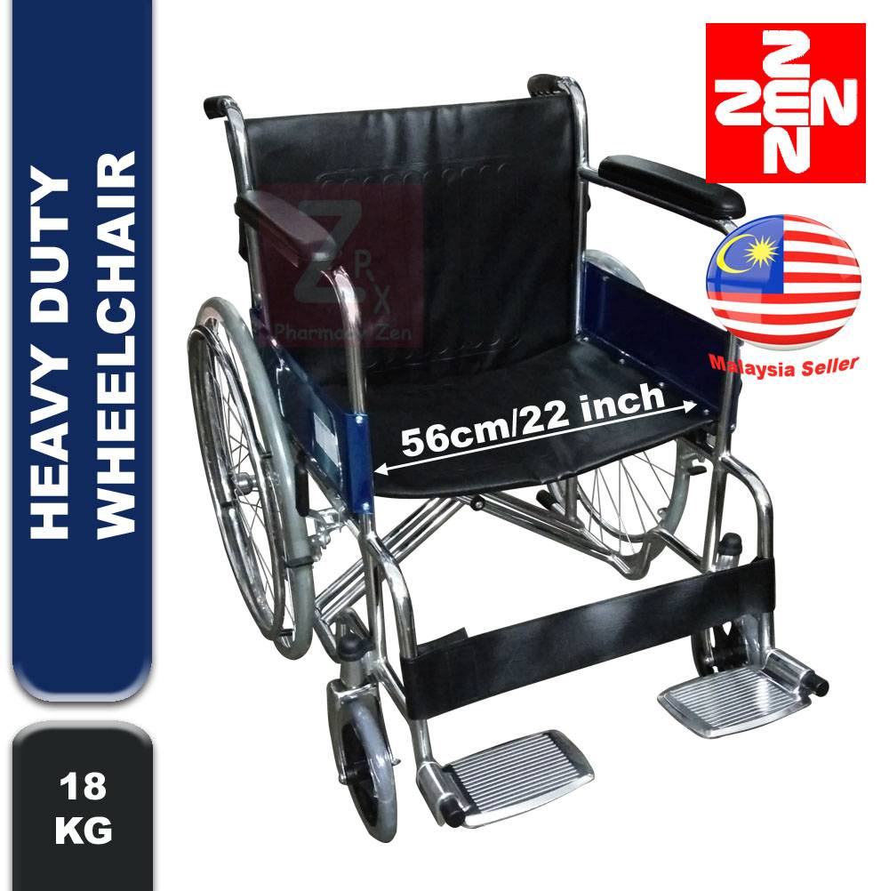 Zen Pharmacy | Heavy Duty Wheelchair Kerusi Roda (max. load 120kg)