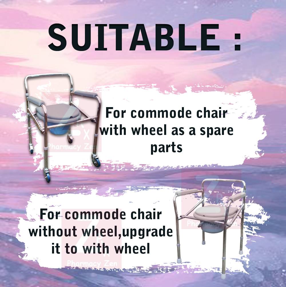 Zen Pharmacy | Commode Chair Spare Parts Wheel 1piece
