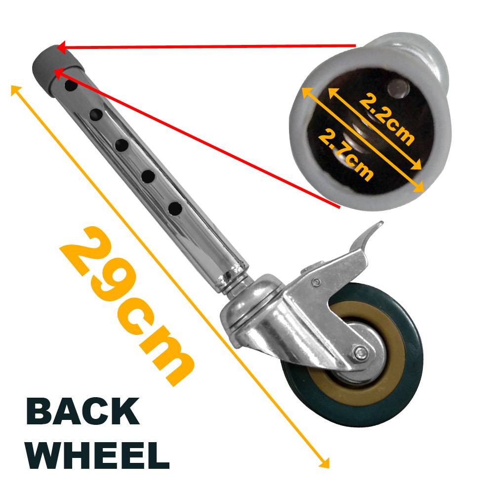 Zen Pharmacy | Commode Chair Spare Parts Wheel 1piece