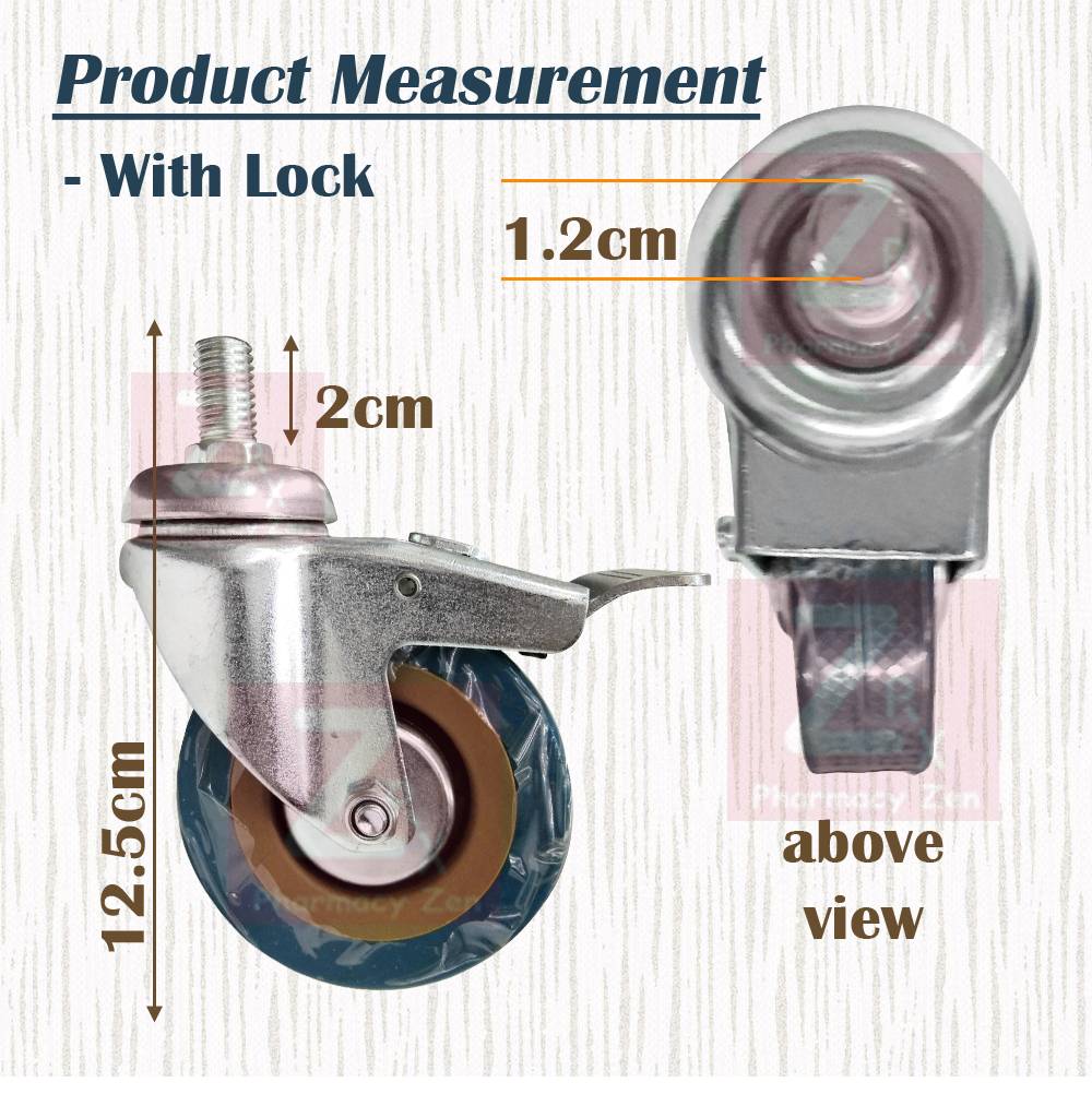 Zen Pharmacy | Commode Chair Spare Parts Wheel 1piece