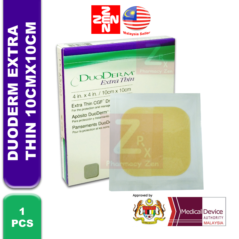 Zen Pharmacy | Duoderm Extra Thin 10cm X 10cm (1 piece)