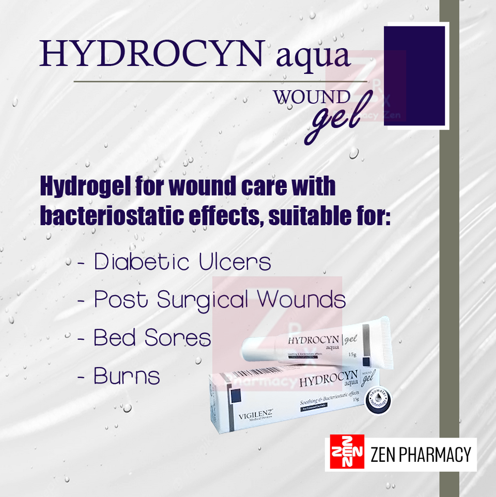 Zen Pharmacy | Hydrocyn Aqua Wound Gel 15g