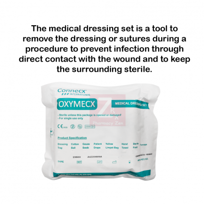 Zen Pharmacy | Connecx-Oxymecx Dressing Set(1pack)(NO forcep/1 forcep/3 ...