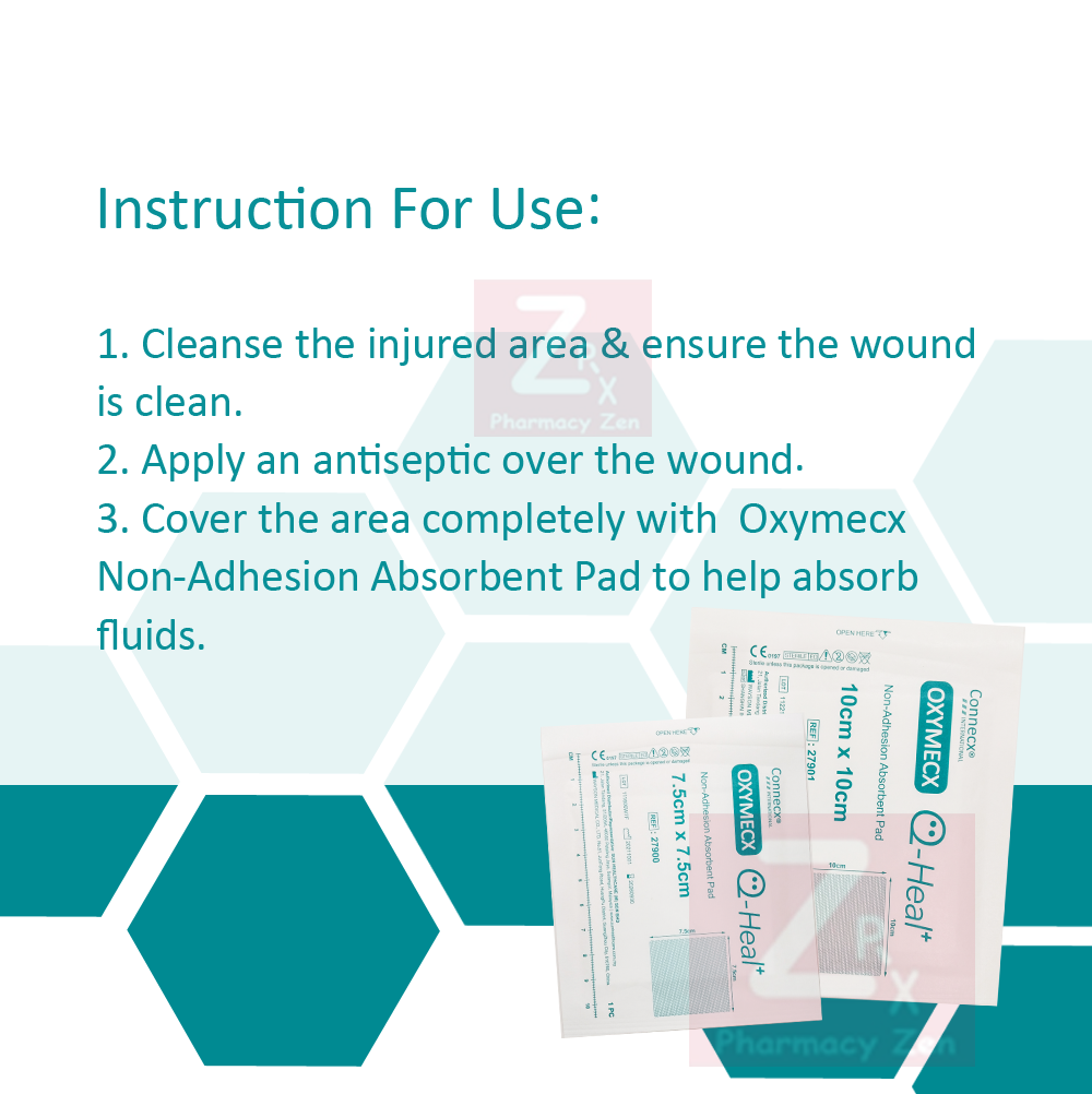 Zen Pharmacy | Connecx Oxymecx Sterile Non-Adhesive Dressing, Absorbent ...