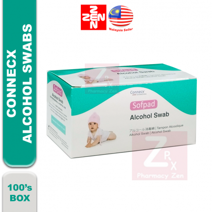 Zen Pharmacy | Connecx Premium Sofpad Alcohol Swabs (100s)(box)