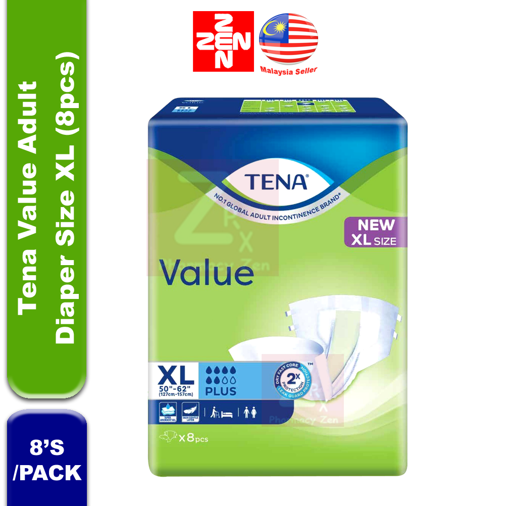 Zen Pharmacy | Tena Value Adult Diaper Size XL (8pcs)