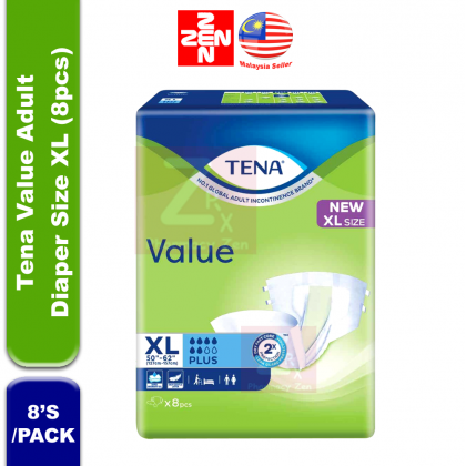 Zen Pharmacy | Tena Value Adult Diaper Size XL (8pcs)