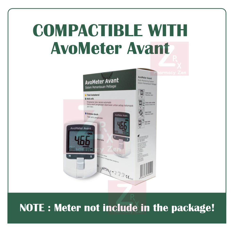 Zen Pharmacy | Avometer Avant Uric Acid Test Strips 10's( For Avant meter)