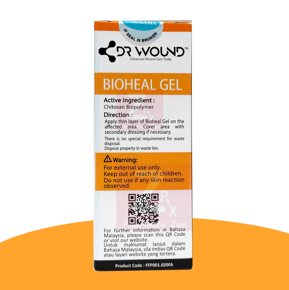 Zen Pharmacy | Dr Wound Chitoheal/Bioheal Gel (FIRST AID) 20ml