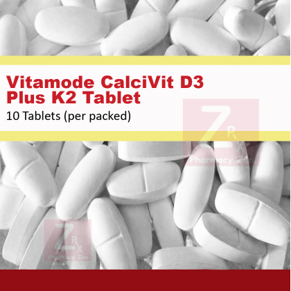 Zen Pharmacy | Vitamode CalciVit D3 Plus K2 Tablets (10s)(Strip)