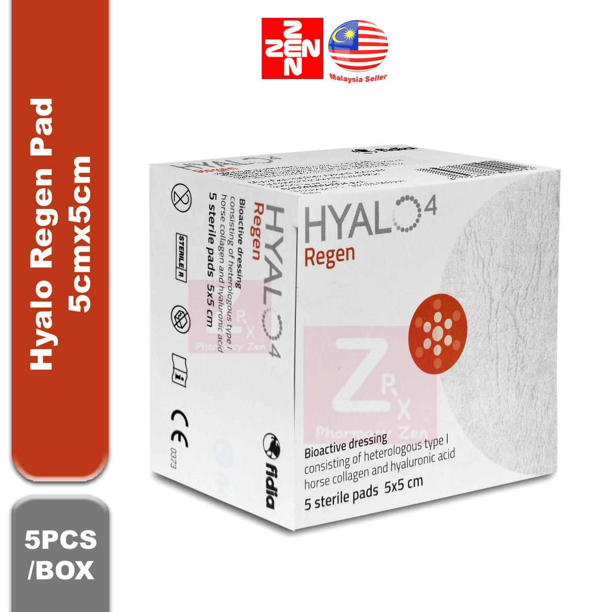 Zen Pharmacy | Hyalo Regen Pad 5cmx5cm (5pc)(1 box)