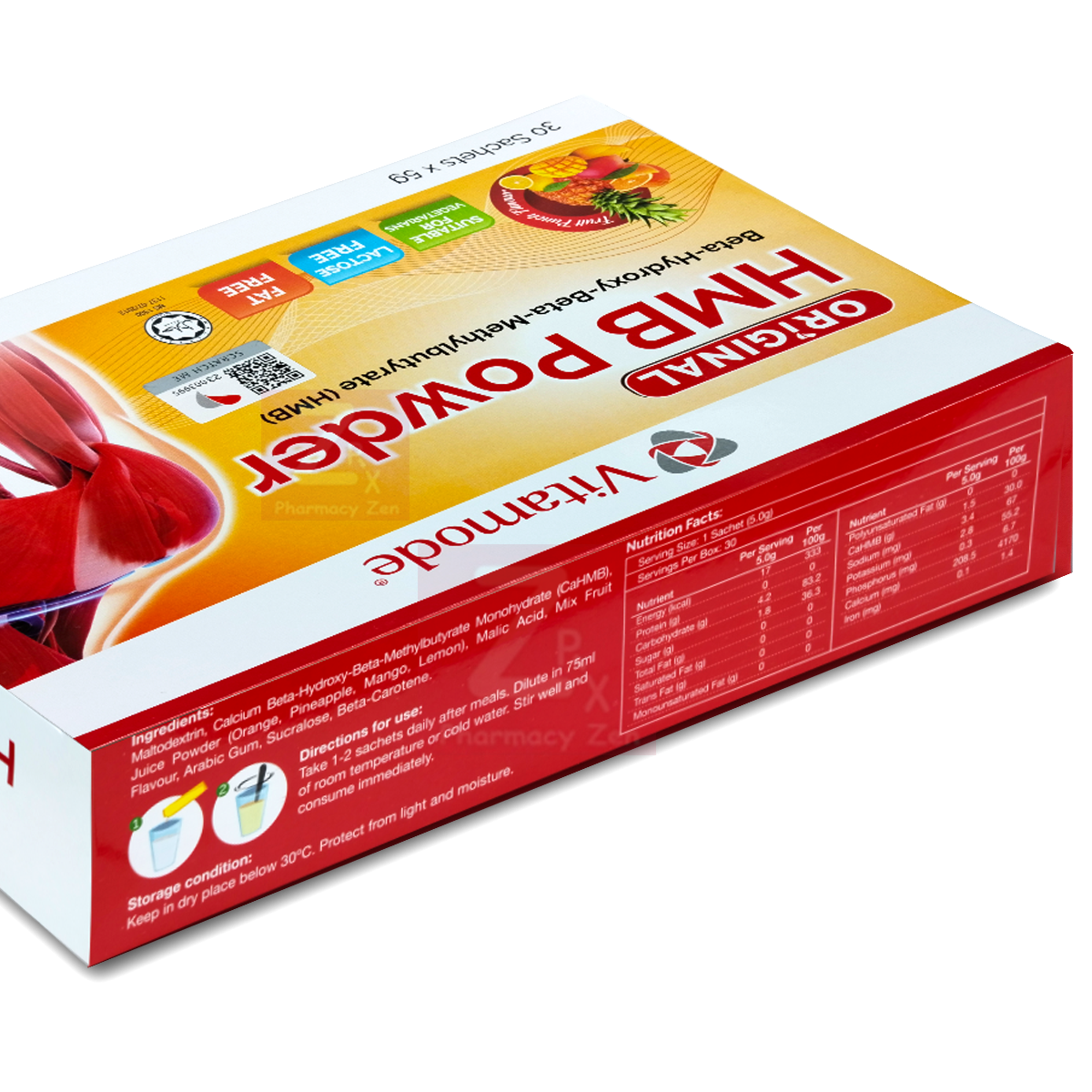 Zen Pharmacy | Vitamode HMB Powder 5g X 30packets(box)