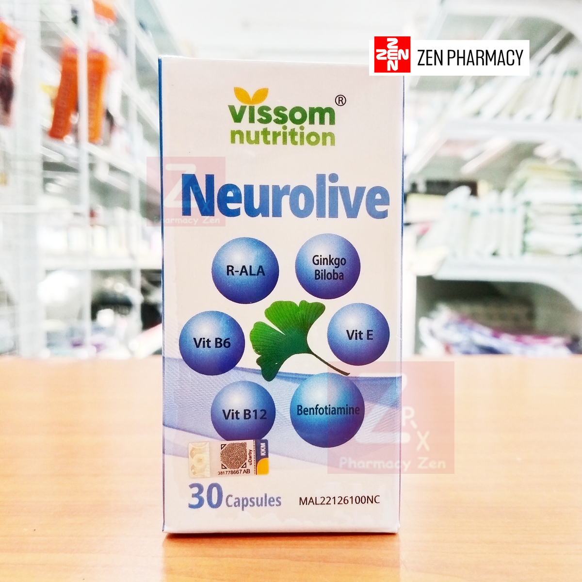 Zen Pharmacy | Vissom Nutrition Neurolive Capsules 30s(btl)