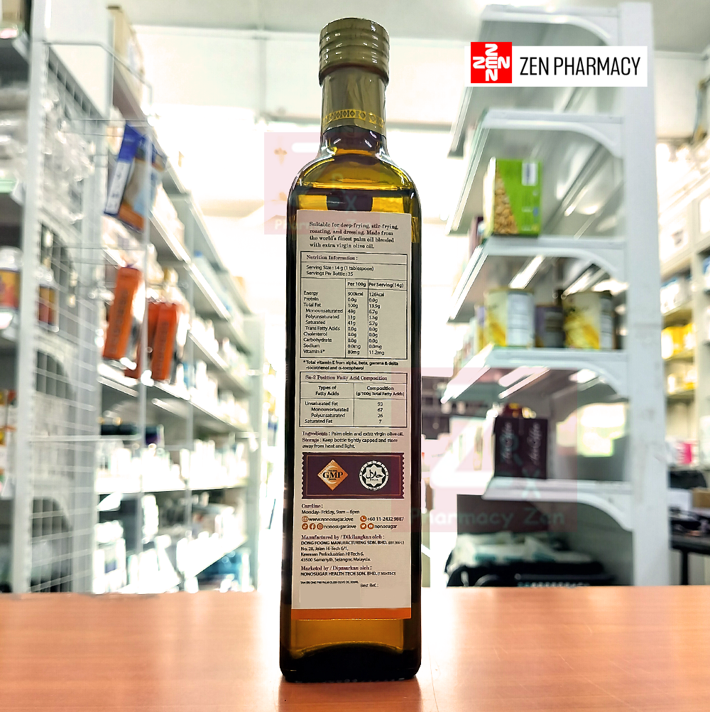 Zen Pharmacy | Tan Sri Ong P90 Blend of Palm Olein & Olive Oil 500ml ...