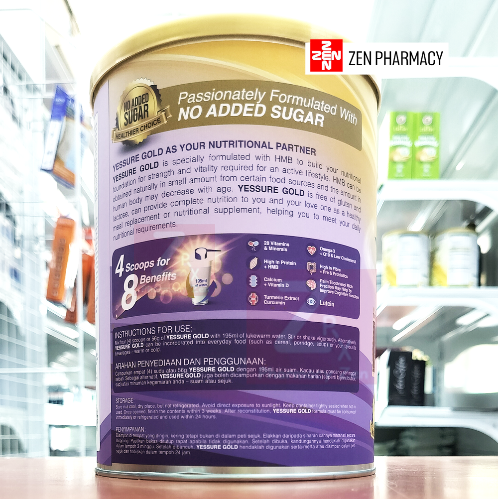 Zen Pharmacy | YESSURE GOLD Complete Nutrition (Vanilla flavour )