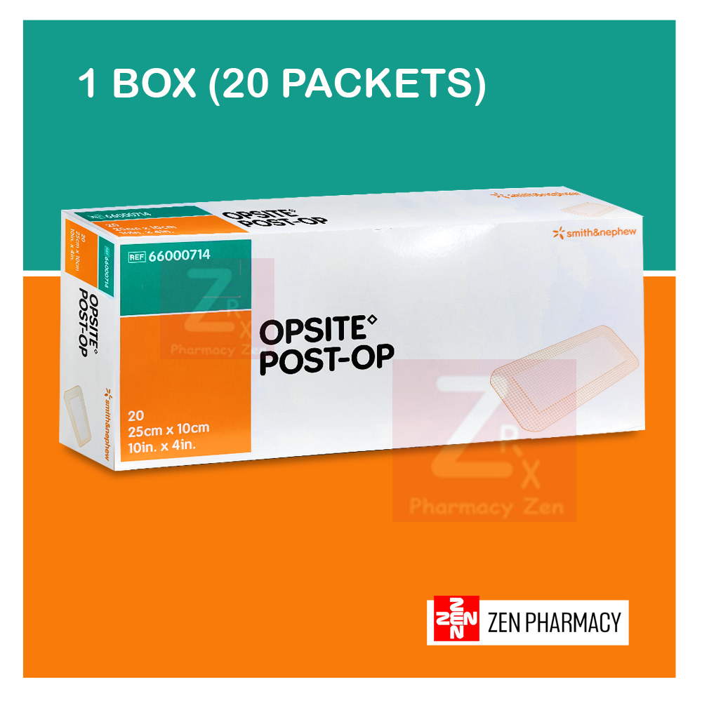 Zen Pharmacy | Smith & Nephew Opsite Post-Op (25cmx10cm)(20PC)( BOX)