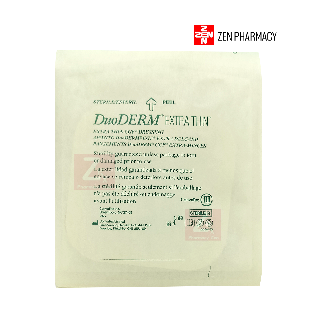 Zen Pharmacy | [1 BOX] Duoderm Extra Thin Dressing 10cm X 10cm (10pc/box)
