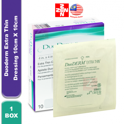 Zen Pharmacy | [1 BOX] Duoderm Extra Thin Dressing 10cm X 10cm (10pc/box)