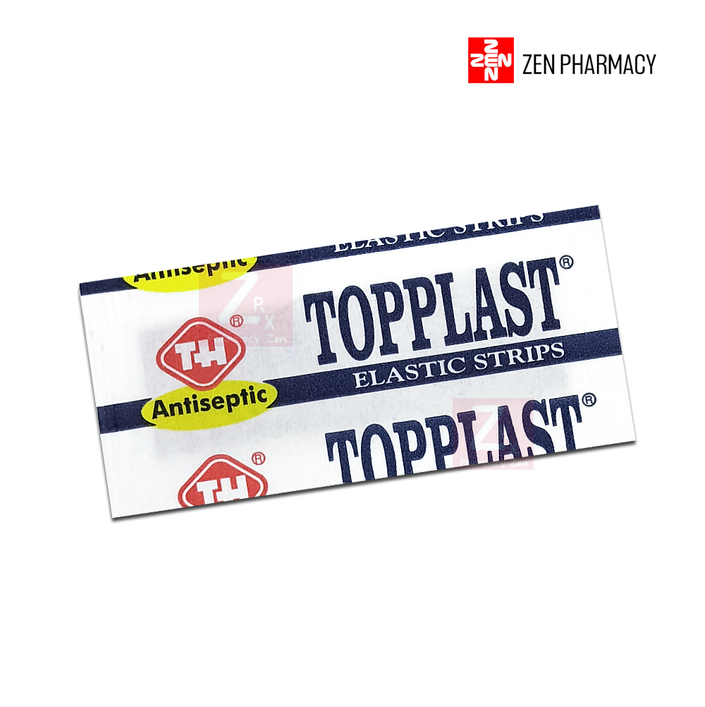 Zen Pharmacy | [1 BOX] Topplast Elastic Fabric Strips (100pc/box)