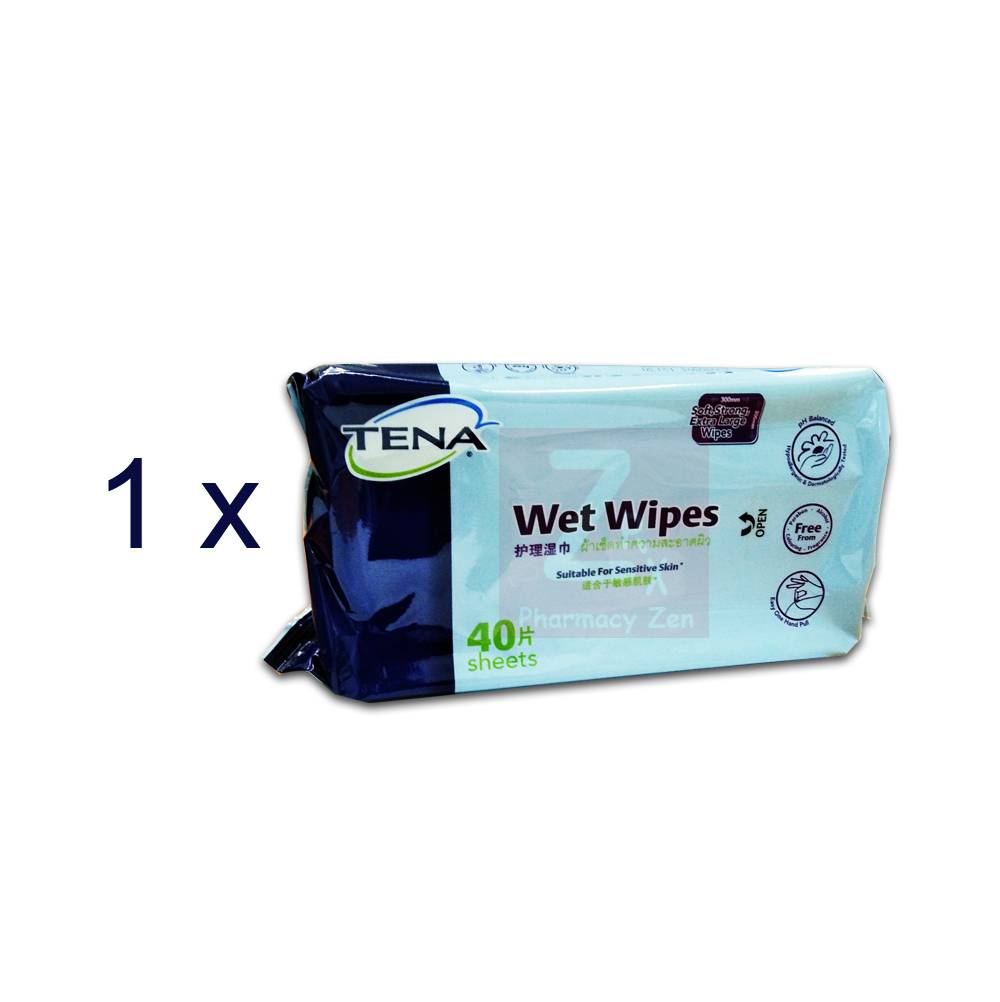 Zen Pharmacy | Tena Wet Wipe 40sheets/ packet