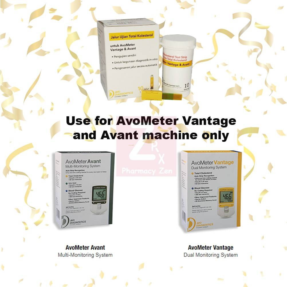 Zen Pharmacy | AvoMeter Total Cholesterol Test Strips (10s)