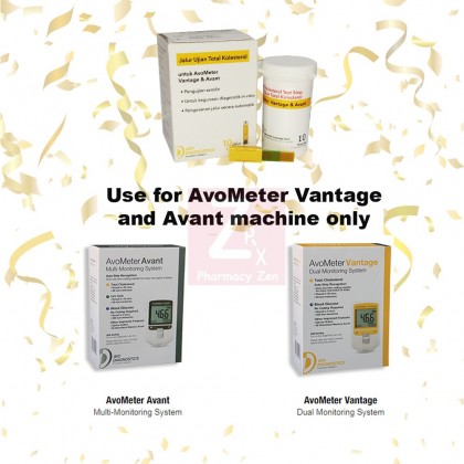 Zen Pharmacy | AvoMeter Total Cholesterol Test Strips (10s)