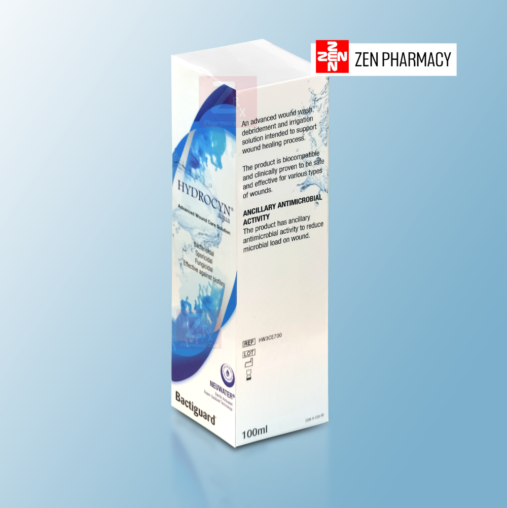 Zen Pharmacy | Hydrocyn Aqua Wound Care Solution Spray 100ml