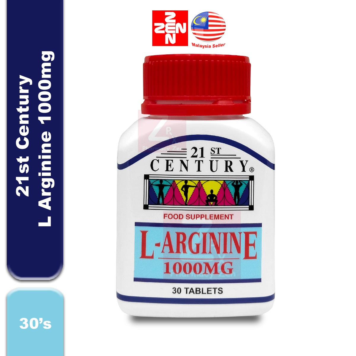 Zen Pharmacy | 21st Century L-Arginine 1000mg 30s