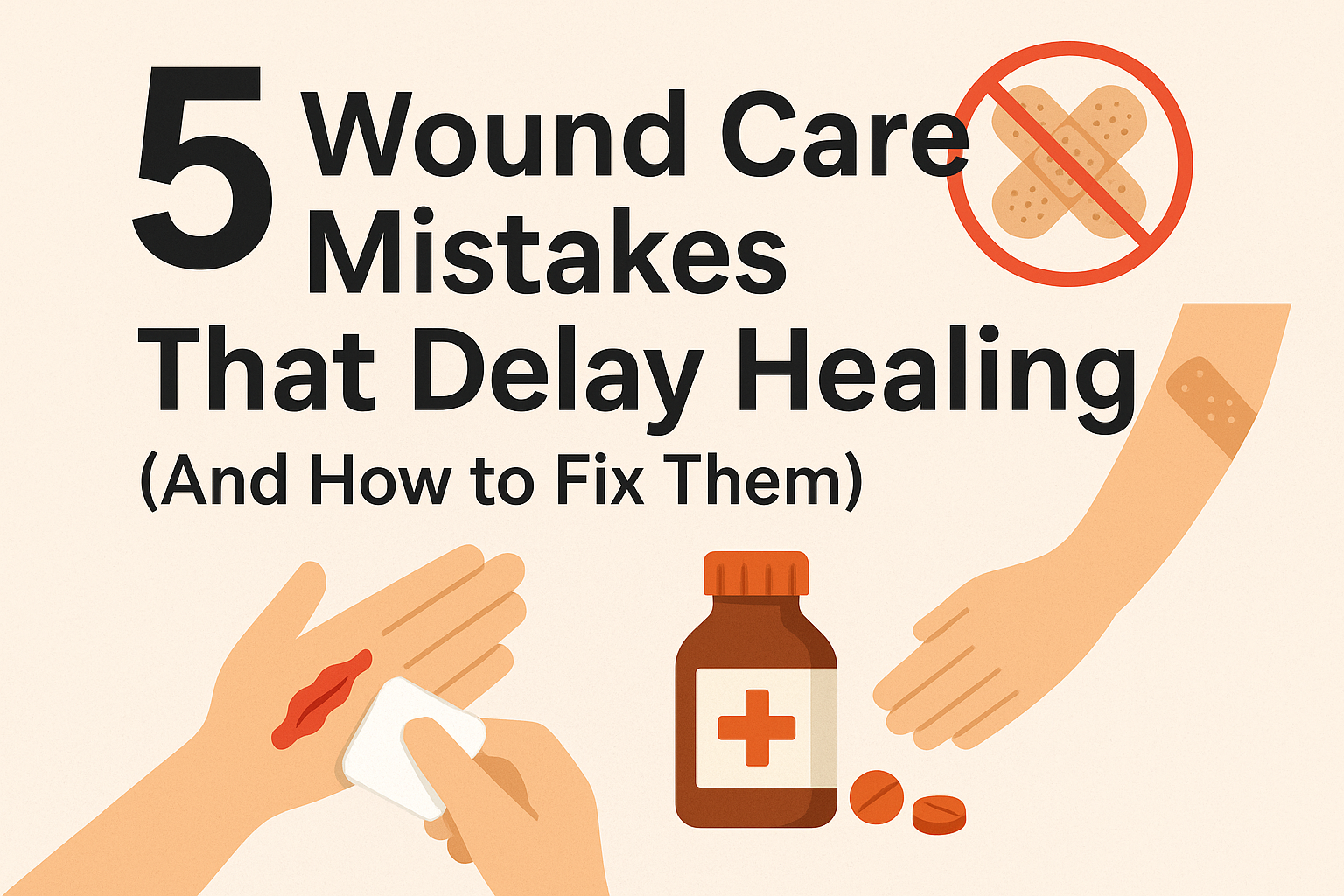 5 Wound Care Mistakes That Delay Healing (And How to Fix Them)