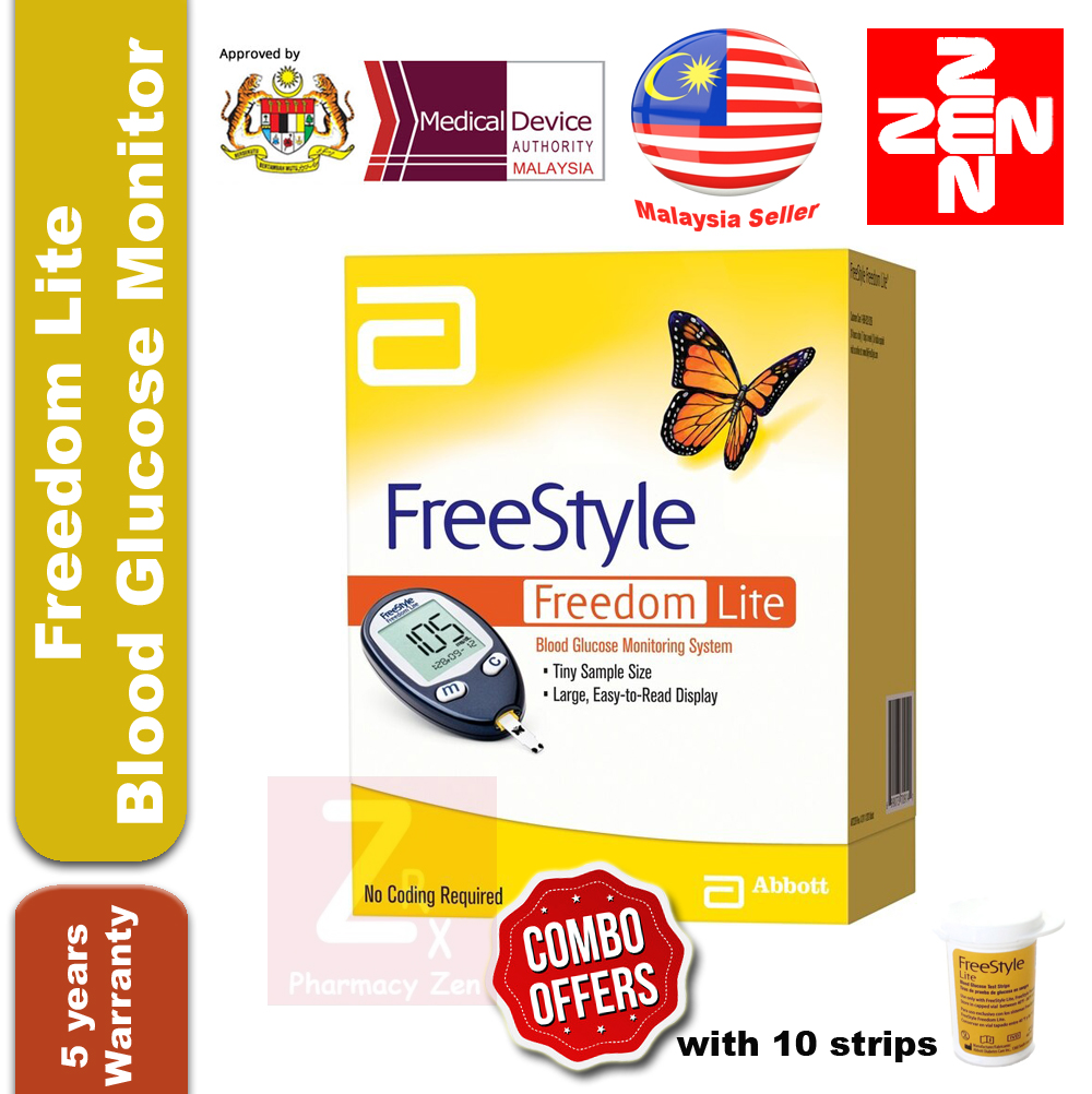Zen Pharmacy | Abbott FreeStyle Freedom Lite Glucometer Blood Glucose ...
