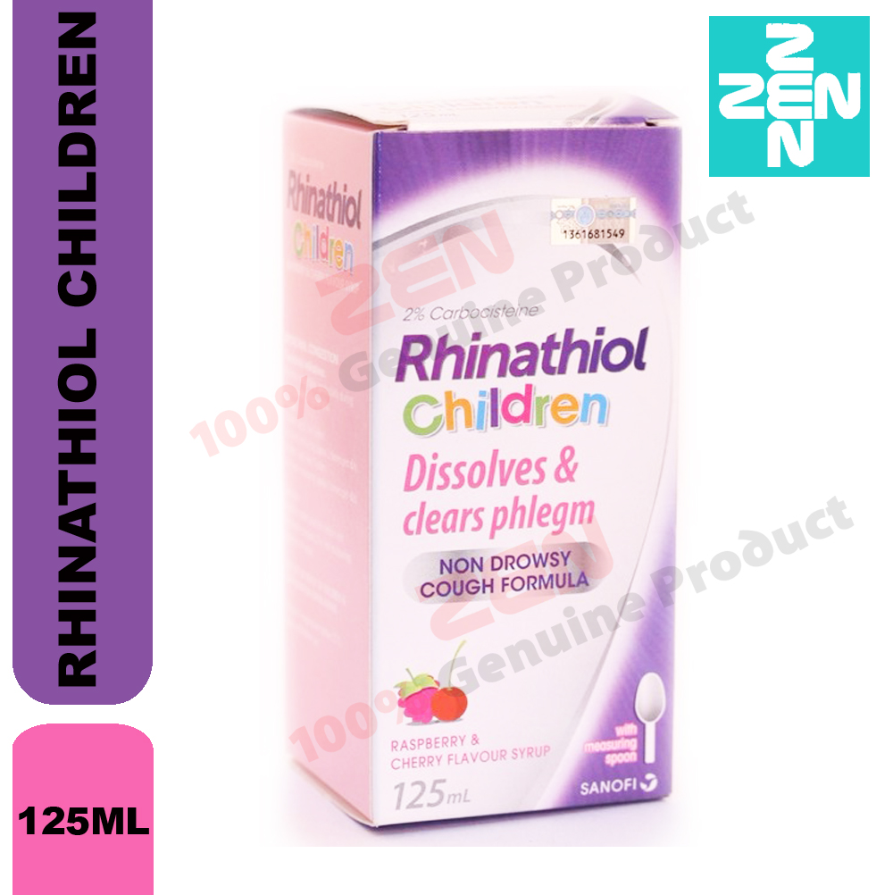 RHINATHIOL CHILDREN DISSOLVES & CLEAR PHLEGM COUGH SYRUP 125ML
