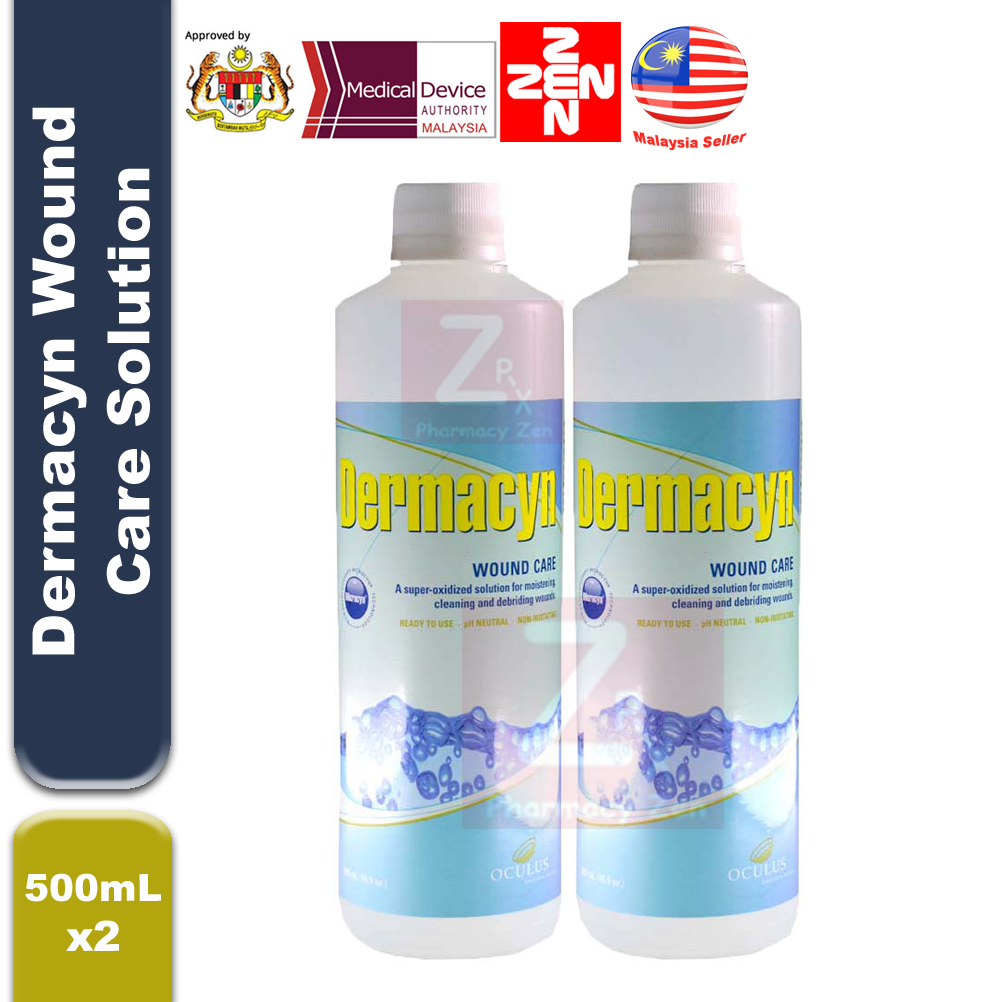 Zen Pharmacy | Dermacyn Wound Care solution 500mlX2(twin pack)