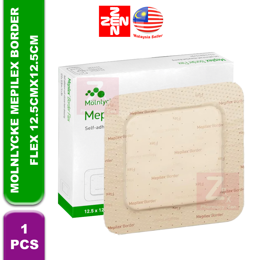 Zen Pharmacy | Molnlycke Mepilex Border Flex 12.5cm x 12.5cm(1PC)
