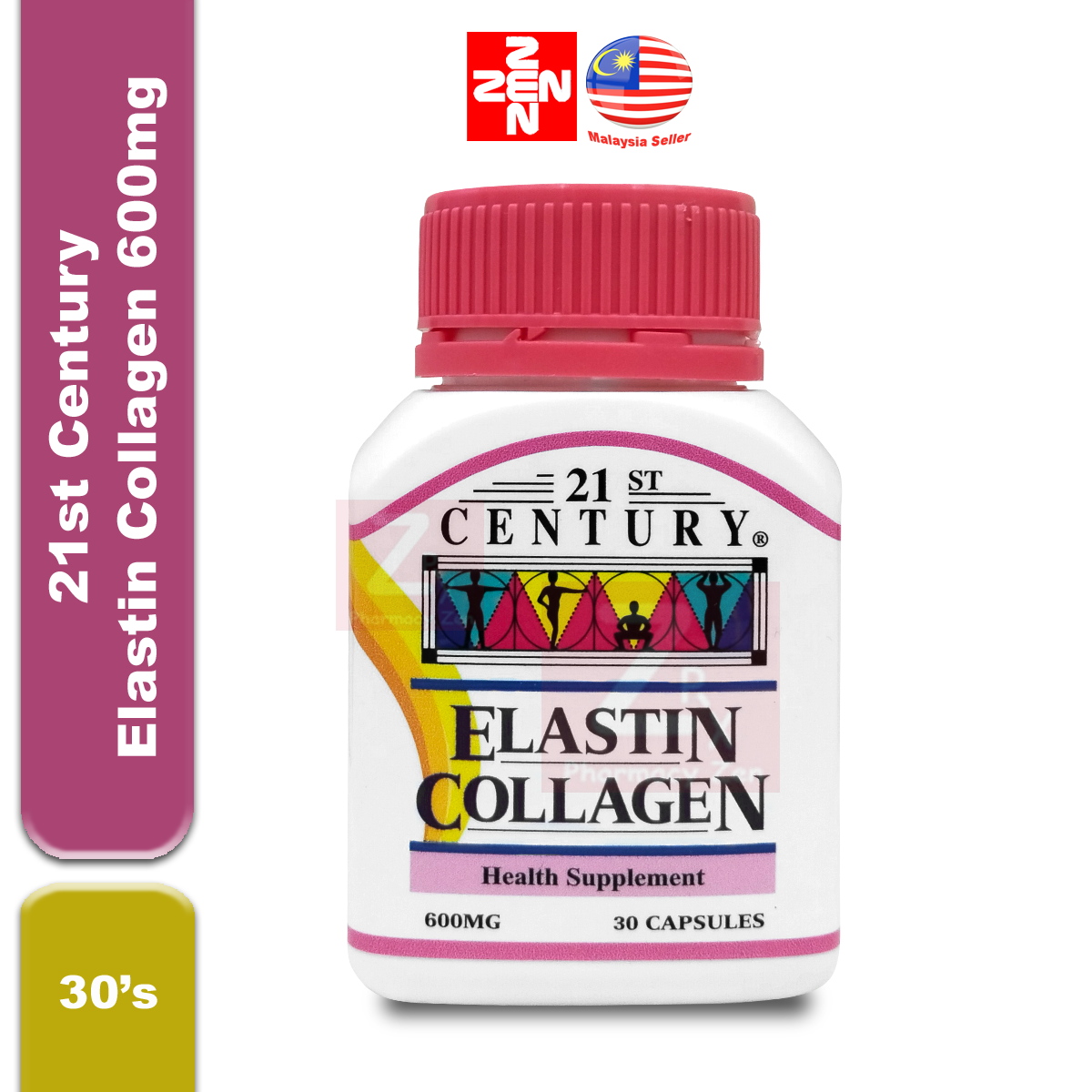 Zen Pharmacy | 21st Century Elastin Collagen 600mg 30s
