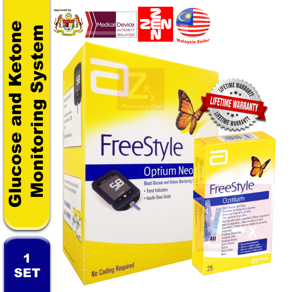 Zen Pharmacy | FreeStyle Optium Neo Glucometer Blood Glucose and Ketone ...