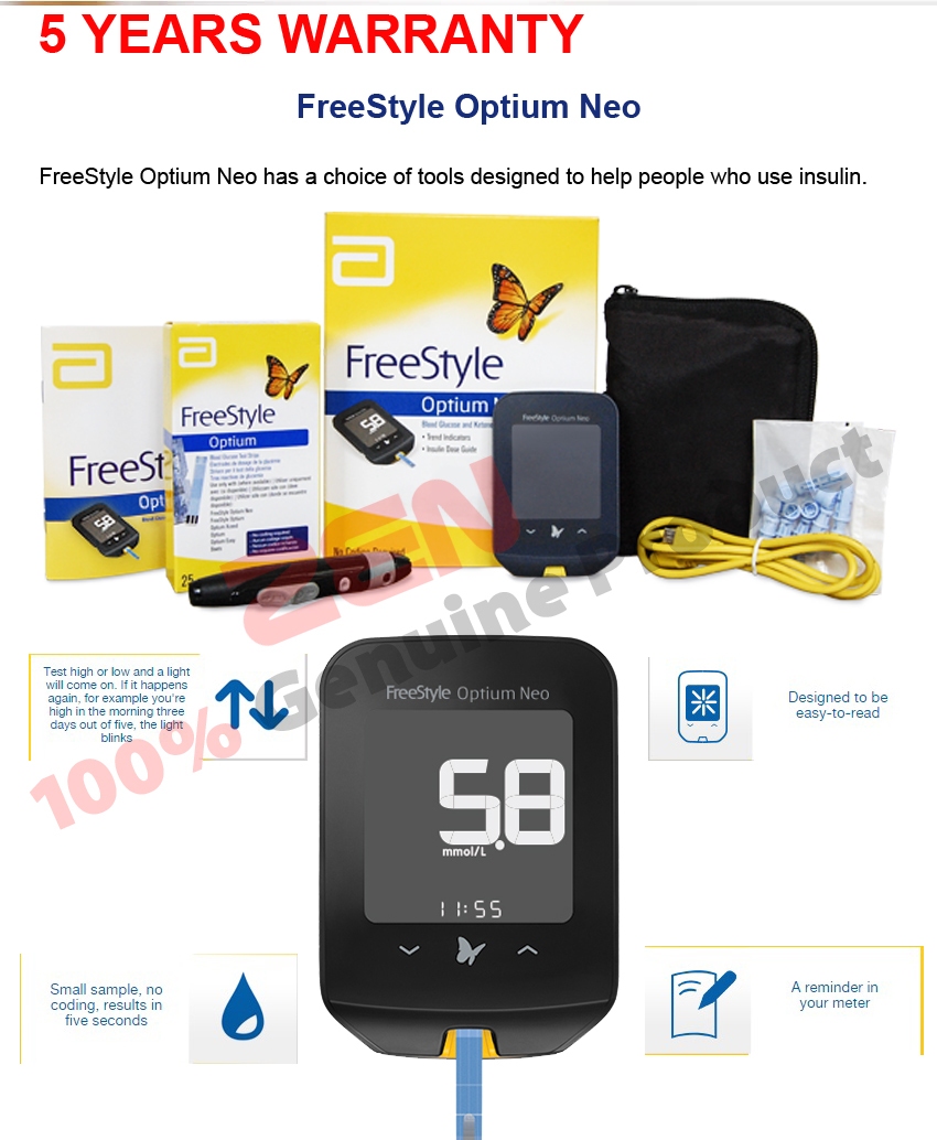 Zen Pharmacy | FreeStyle Optium Neo Glucometer Blood Glucose and Ketone ...
