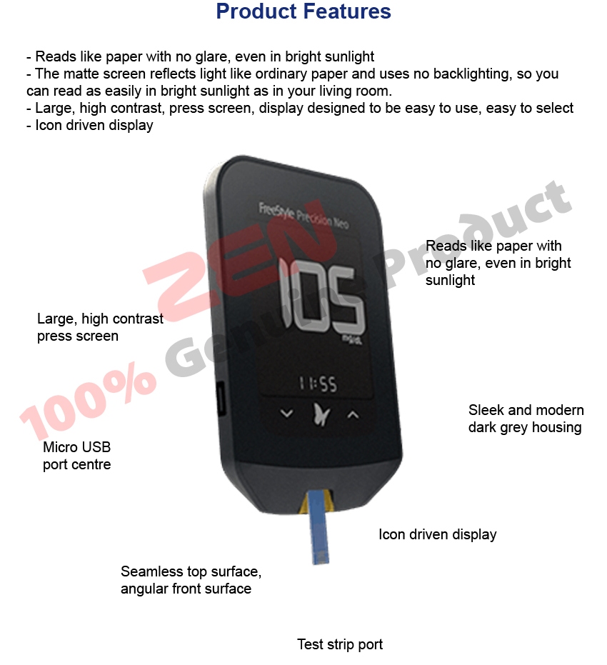 Zen Pharmacy | FreeStyle Optium Neo Glucometer Blood Glucose and Ketone ...